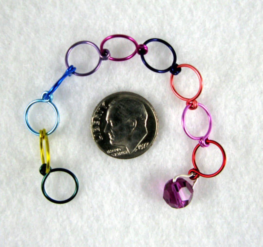 Chain Style 10 Row Counter - US 10 1/2 - Select Your Bead Color - Item ...