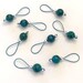 Blue and Green Stitch Markers on Colored Wire - US 10 - Item No. 1146 ...