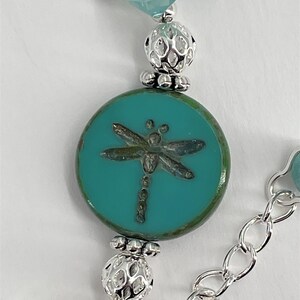 Seafoam Dragonfly Row Counter Knitting Abacus Bracelet - Item No. 1312 ...