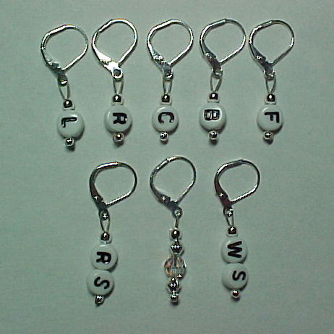 Lettered Front Back Center Left Right WS RS Plus Swarovski - Etsy