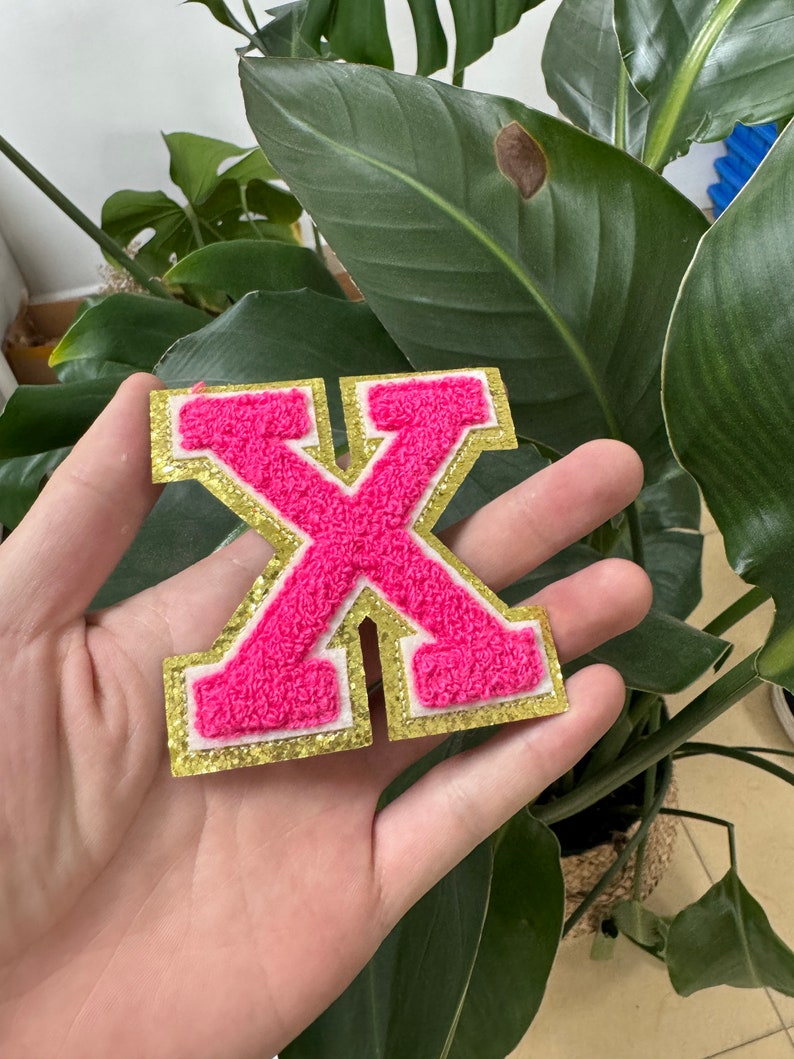 Chenille Letter Patches XOXO Patch, 3.15inch DIY Name Alphabet Patches ...