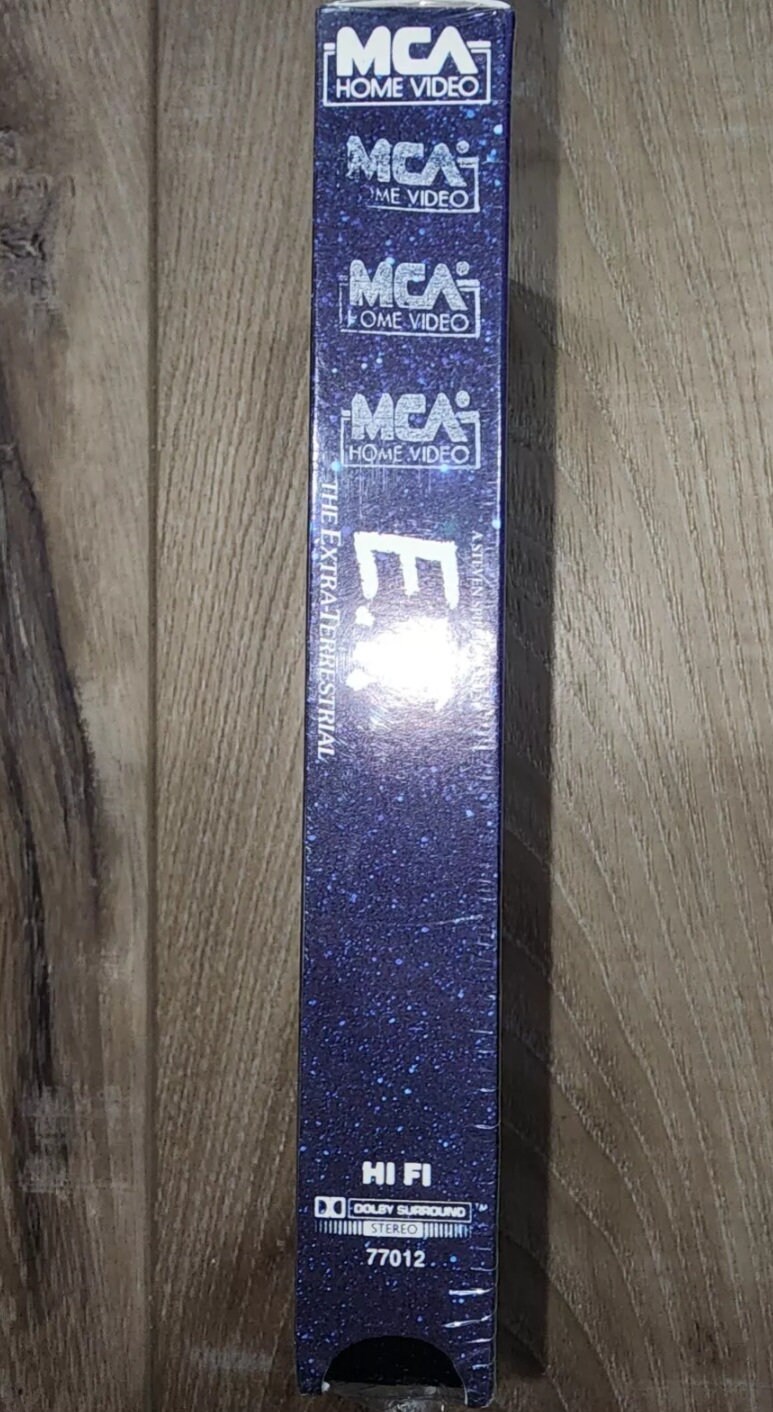 1982 E.T. the Extra-terrestrial VHS Universal MCA Green Flap sealed ...