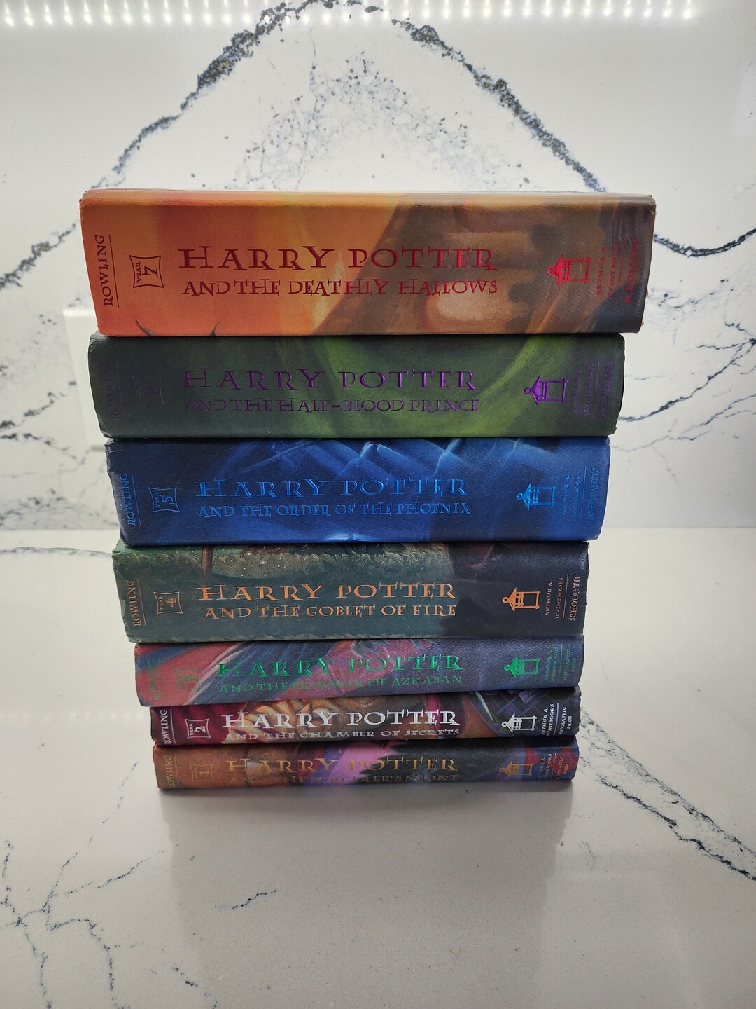 1st Edition Harry Potter Full Book Set Volumes 1-7 Hardcover J. K ...