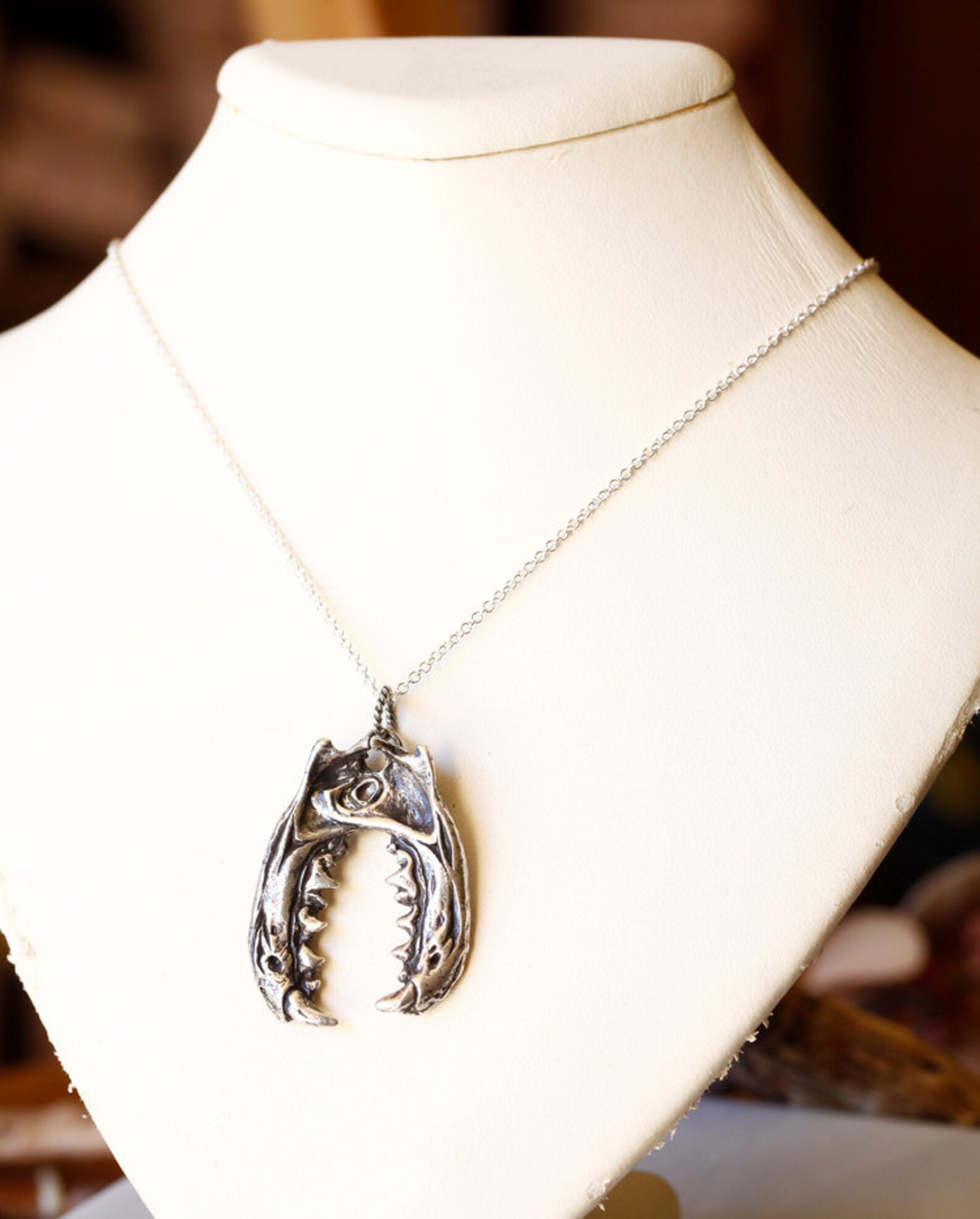 The Jaws of the Jabberwocky, Sterling Silver Pendant - Etsy