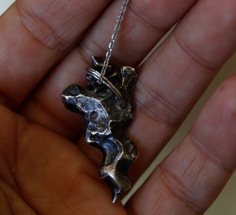 Curved Blade Pendant, Curved Arrowhead, Sterling Silver Necklace - Etsy