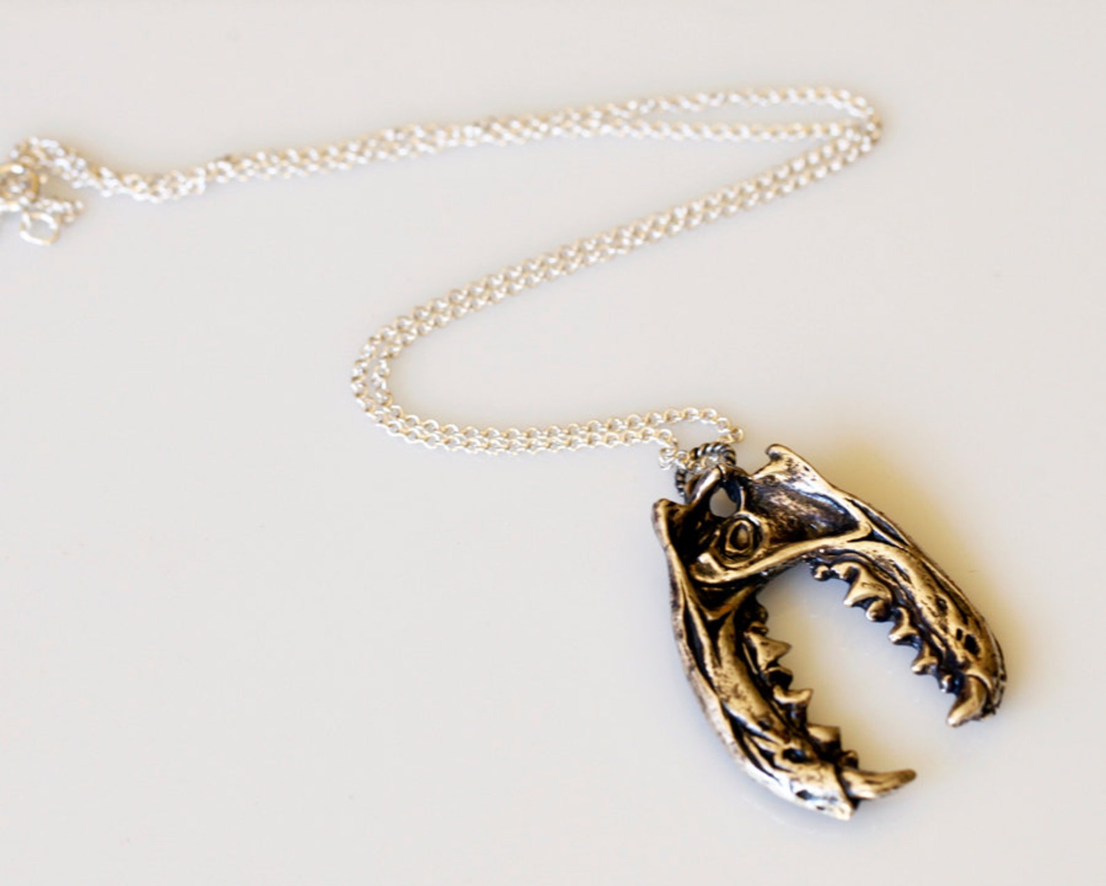 The Jaws of the Jabberwocky, Sterling Silver Pendant - Etsy