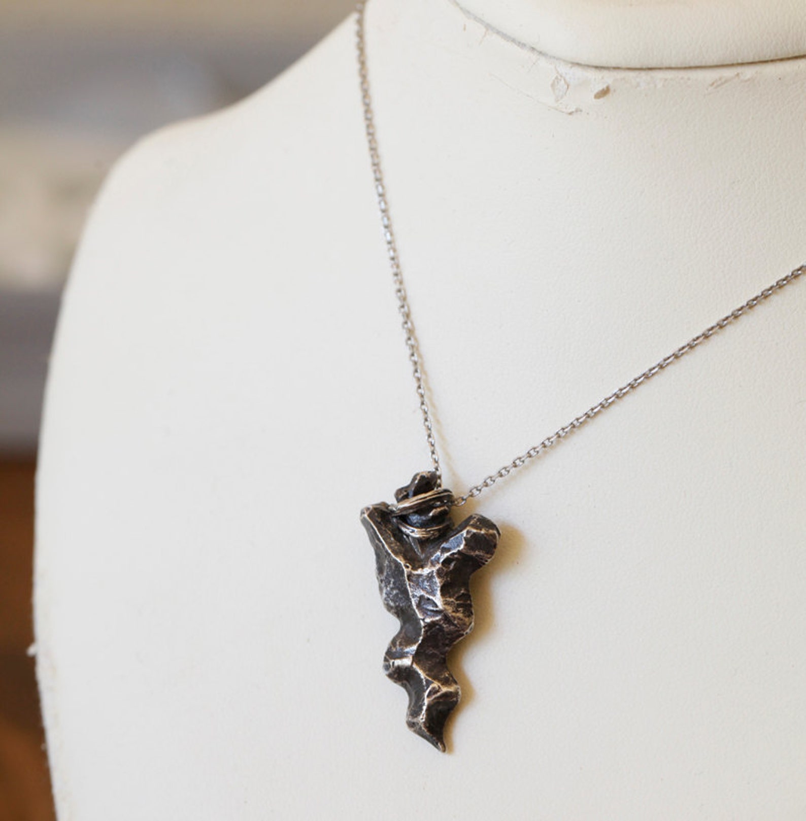 Curved Blade Pendant, Curved Arrowhead, Sterling Silver Necklace - Etsy
