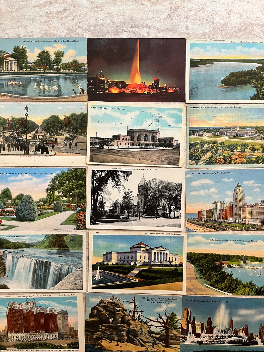 40 Vintage Chicago Illinois Postcards PC & Surrounding Towns - Etsy