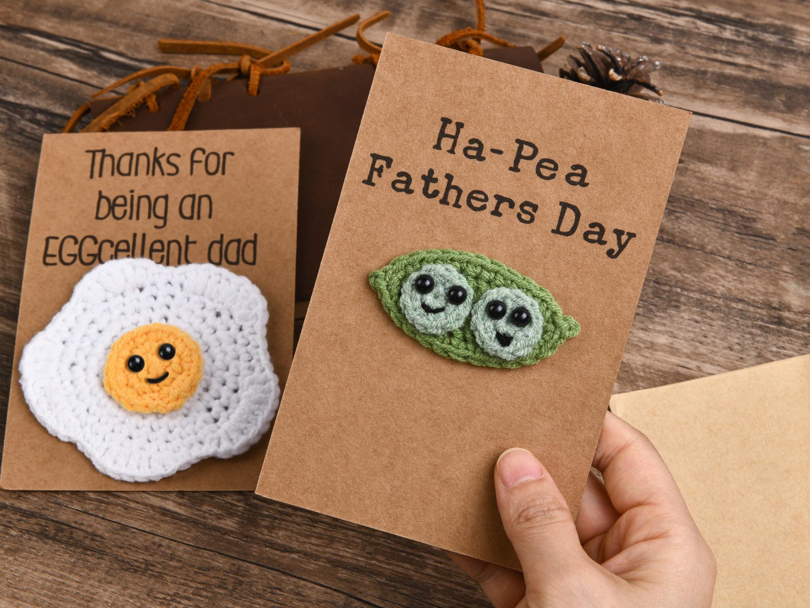 Handmade Crochet Fathers Day Card,thanks for Being an Eggcellent Dad ...