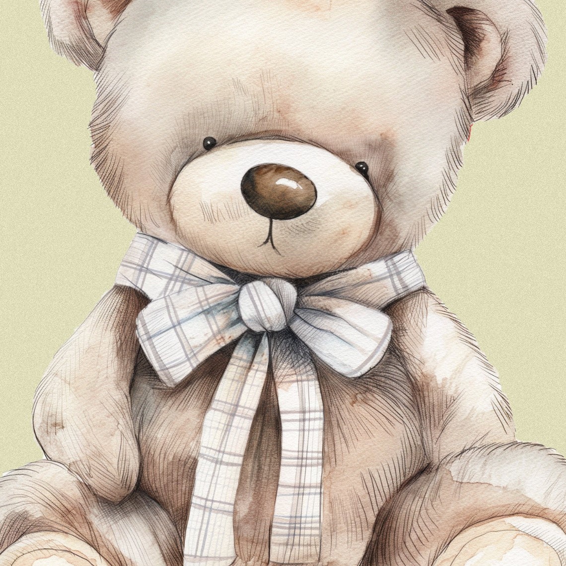 8 Teddy Bear Watercolor Clipart, PNG Digital Download | Teddy Bear Baby ...