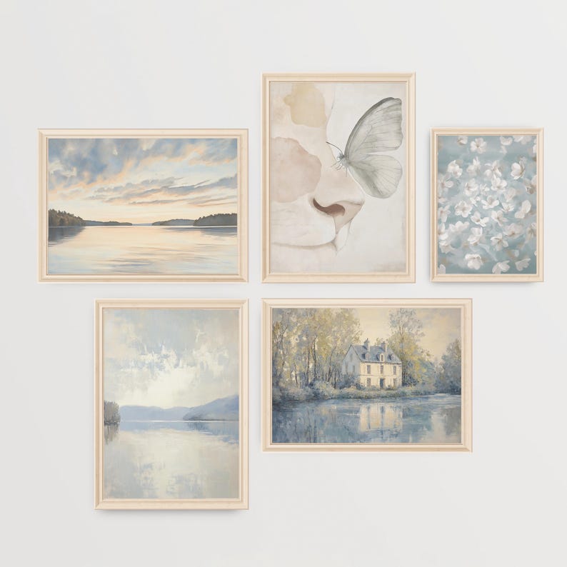 Neutral Muted Vintage Prints Wall Set of 10 Prints, Gallery Art Print ...