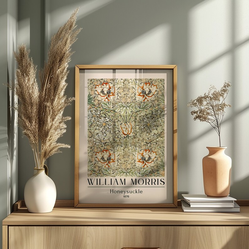William Morris Print, Vintage Neutral Gallery Wall Prints Minimalist ...