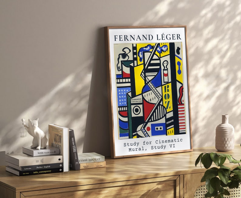 Fernand Leger Print, Vintage Neutral Gallery Wall Prints Minimalist ...