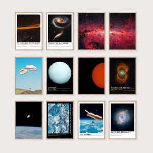 40 NASA James Webb Telescope Wall Art Print Set, Solar System Galaxy ...