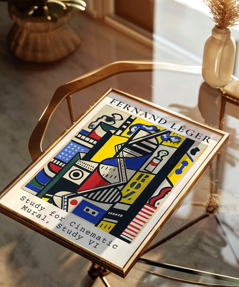 Fernand Leger Print, Vintage Neutral Gallery Wall Prints Minimalist ...