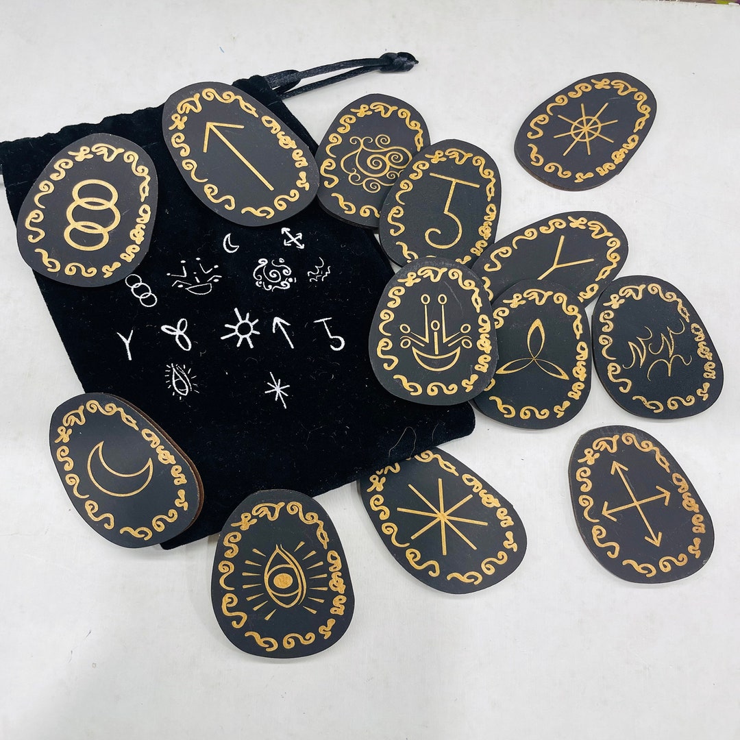 13 Witch Runes, Spiritual, Futhark Reiki, Rune Symbols, Engraved Rune ...