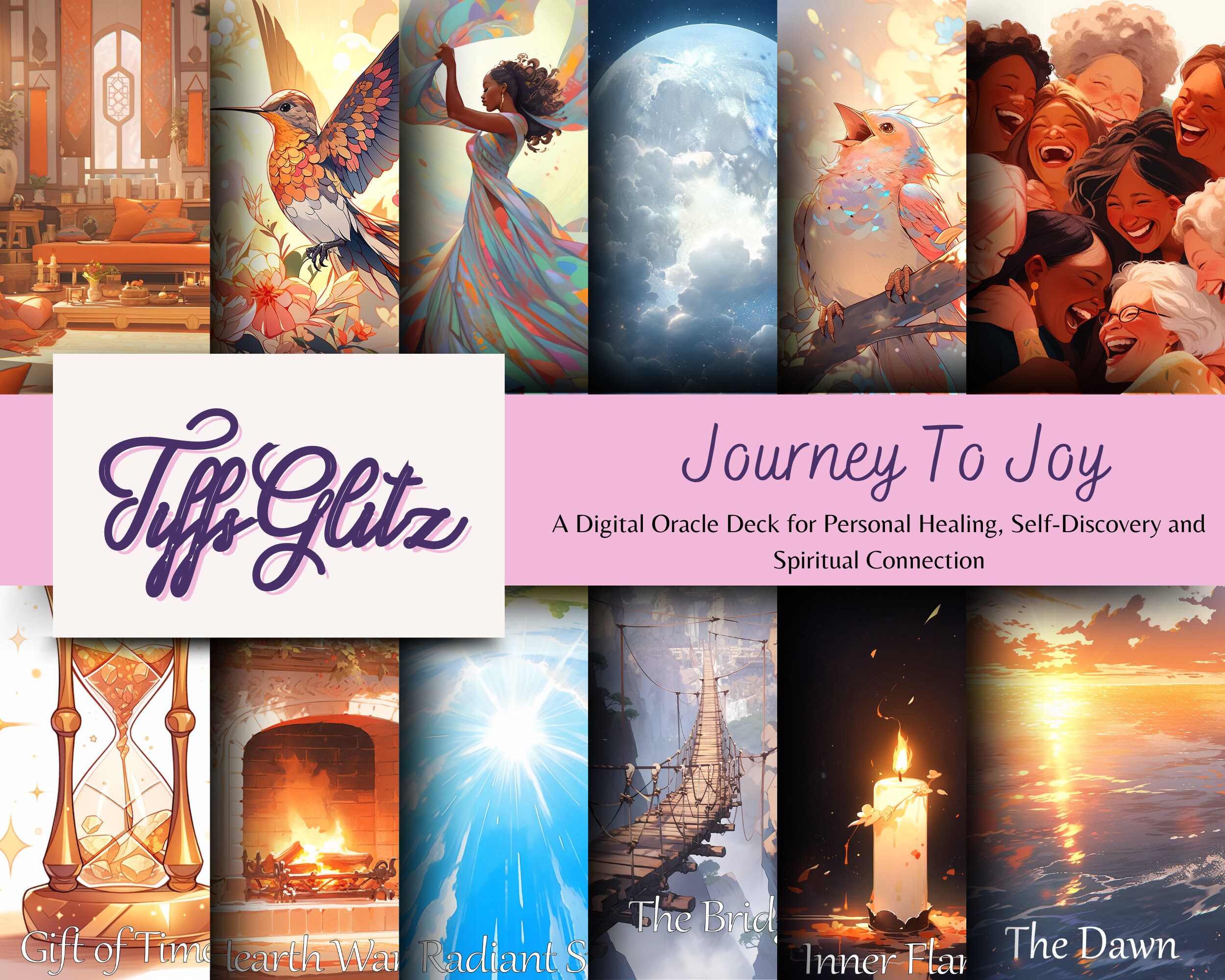 Journey to Joy 44-card Digital Oracle Deck for Personal Healing, Self ...