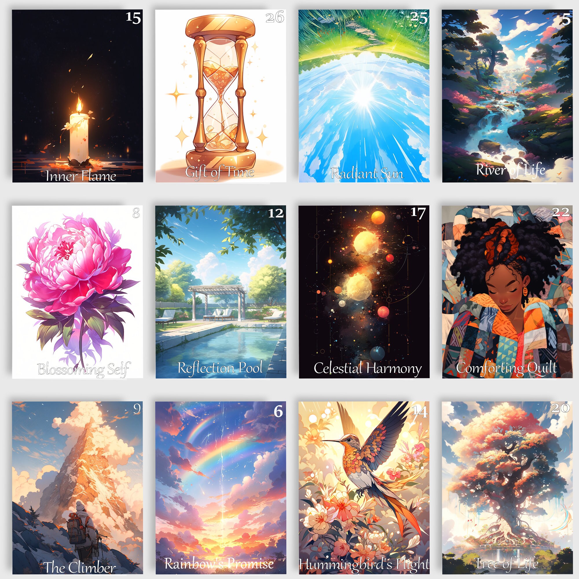 Journey to Joy 44-card Digital Oracle Deck for Personal Healing, Self ...