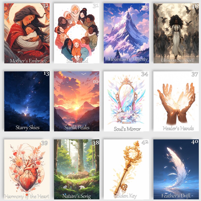 Journey to Joy 44-card Digital Oracle Deck for Personal Healing, Self ...