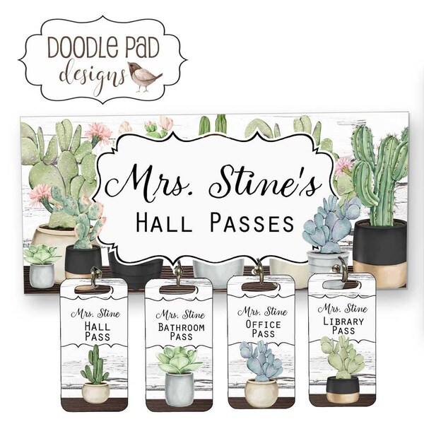 Cactus Classroom Decor - Etsy