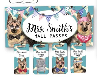 Personalized Classroom Decor Hall Passes Sign Farmhouse - Etsy