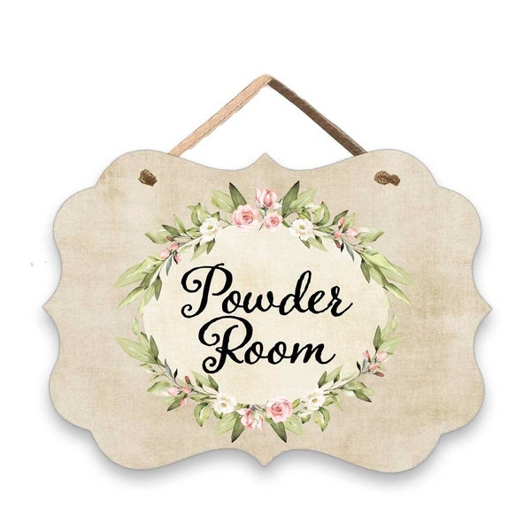 Powder Room Sign - Etsy