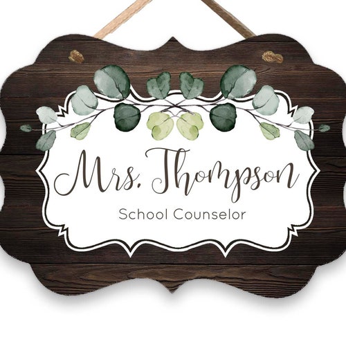 Personalized Door Sign With Blush Pink Roses - Etsy