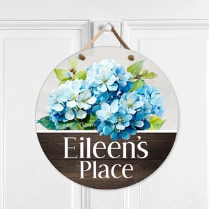 Personalized Round Door Sign for Assisted or Senior Living Apartment ...