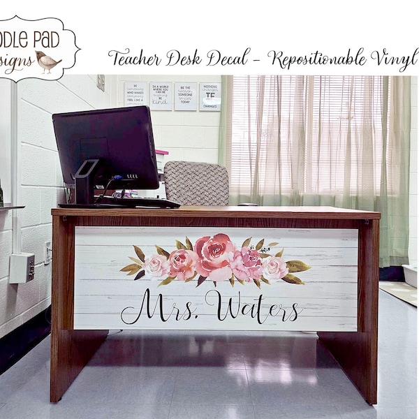 Teacher Desk Decal - Etsy