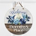 Personalized Round Door Sign for Assisted or Senior Living Apartment ...