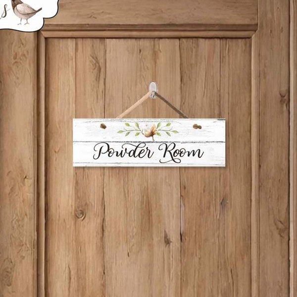 Powder Room Sign - Etsy