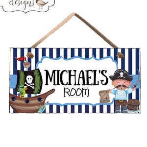 Pirate Door Sign Nursery Door Sign Kids Door Decor | Etsy