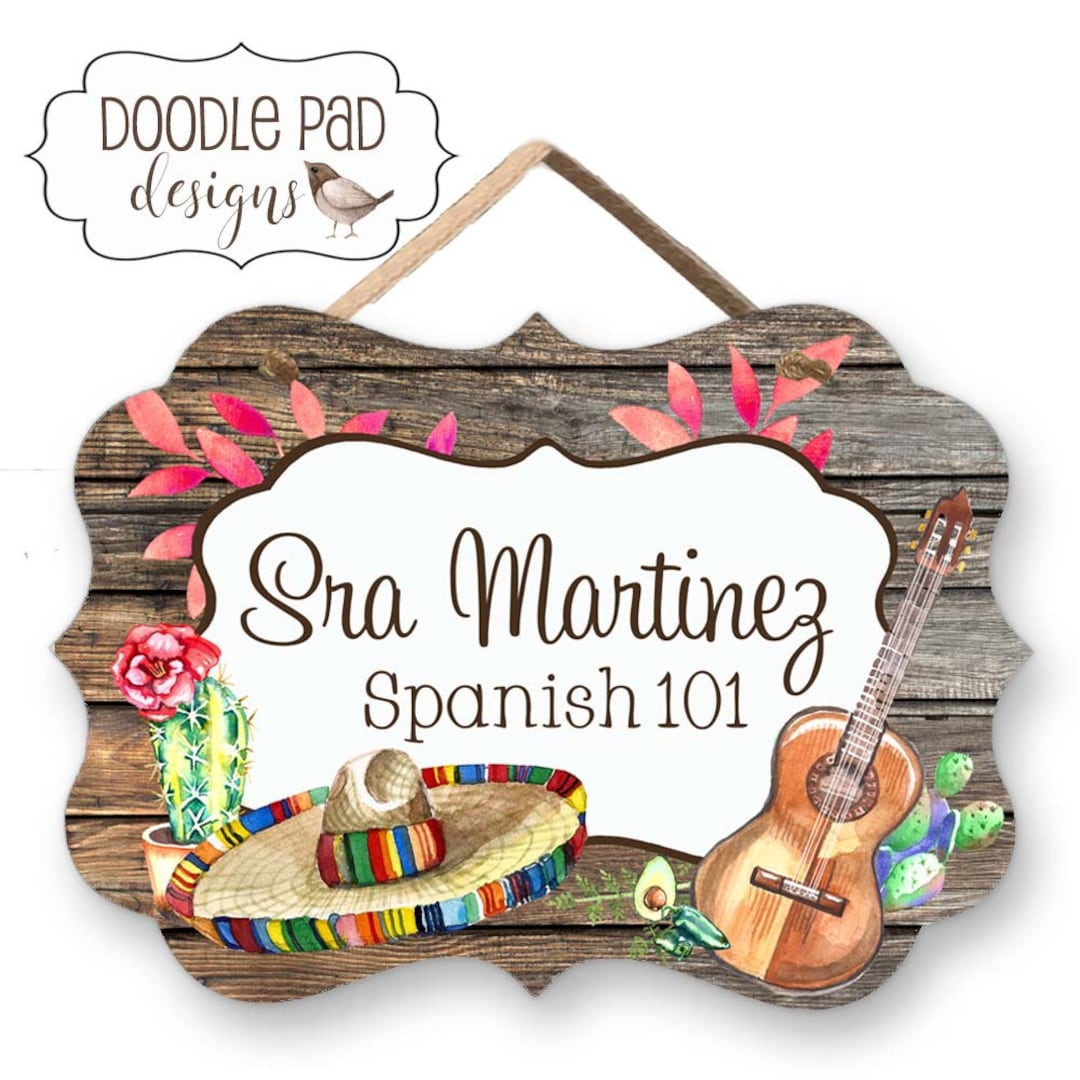 Spanish Classroom Decor Spanish Teacher Gift Classroom Door - Etsy