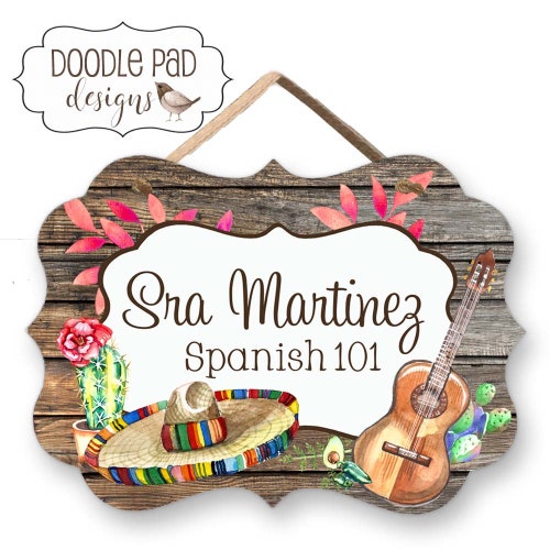 Spanish Classroom Decor Spanish Teacher Gift Classroom Door - Etsy