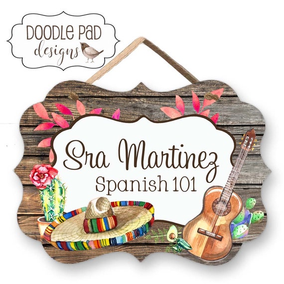 Spanish Classroom Decor Spanish Teacher Gift Classroom Door - Etsy