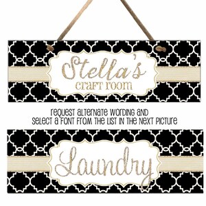 Personalized Door Sign | Girl's Name Sign | Girls' Room Decor - Etsy