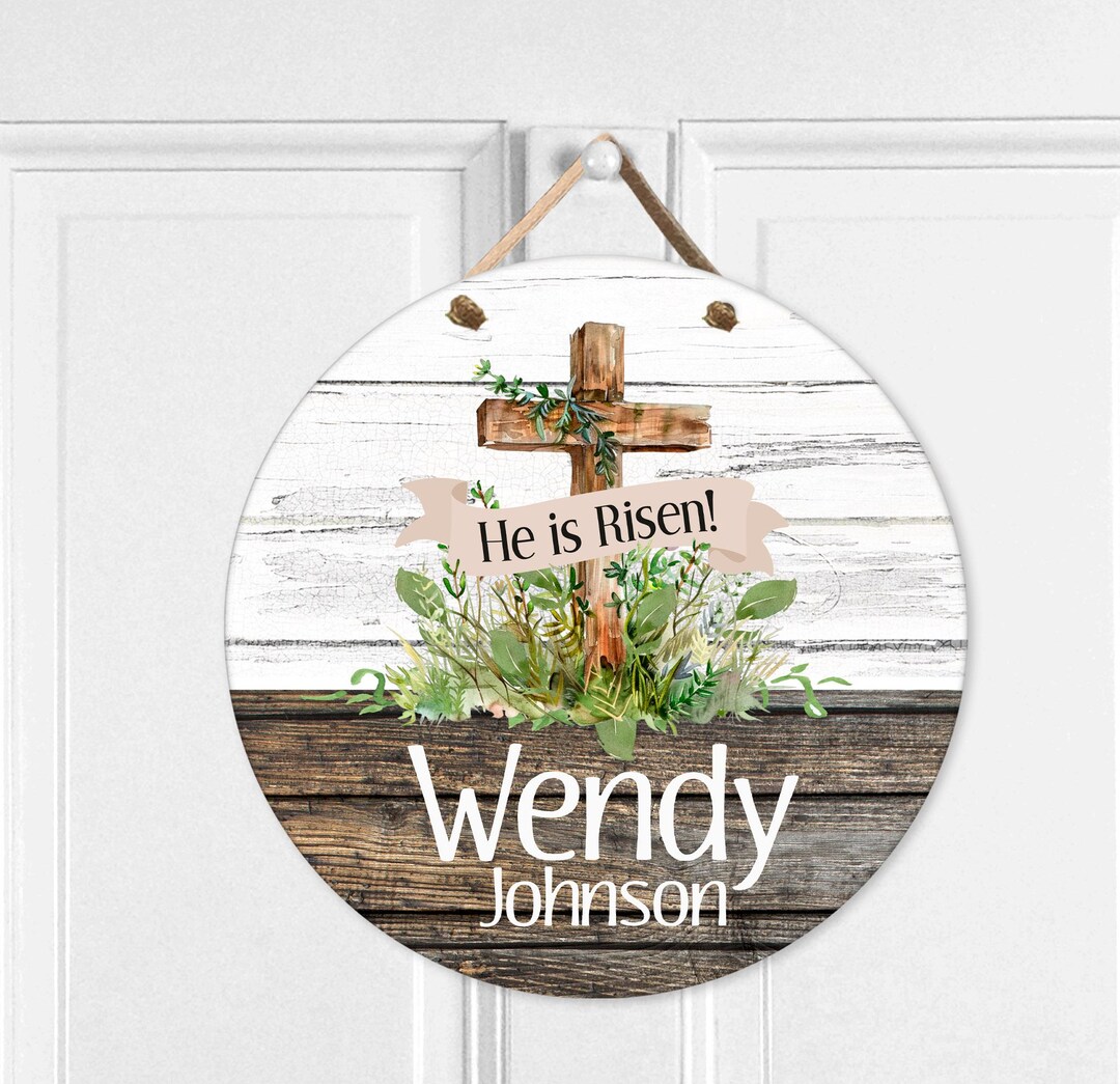 Easter Door Sign Personalized Gift Senior Living Apartment Name Sign ...
