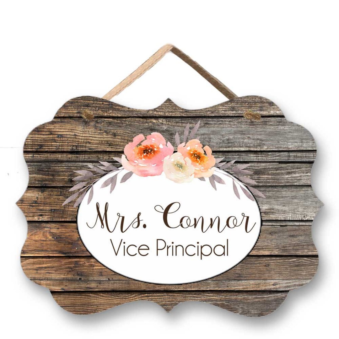 Farmhouse Classroom Decor Teacher Gift Faux Wood Floral - Etsy