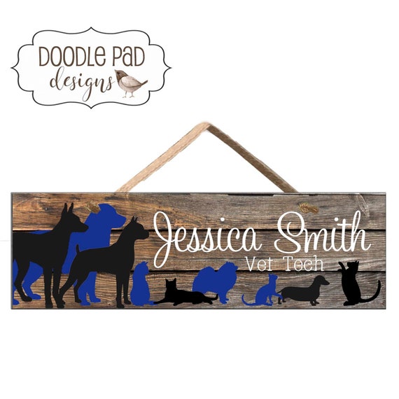 Custom Vet Tech Door Sign | Etsy