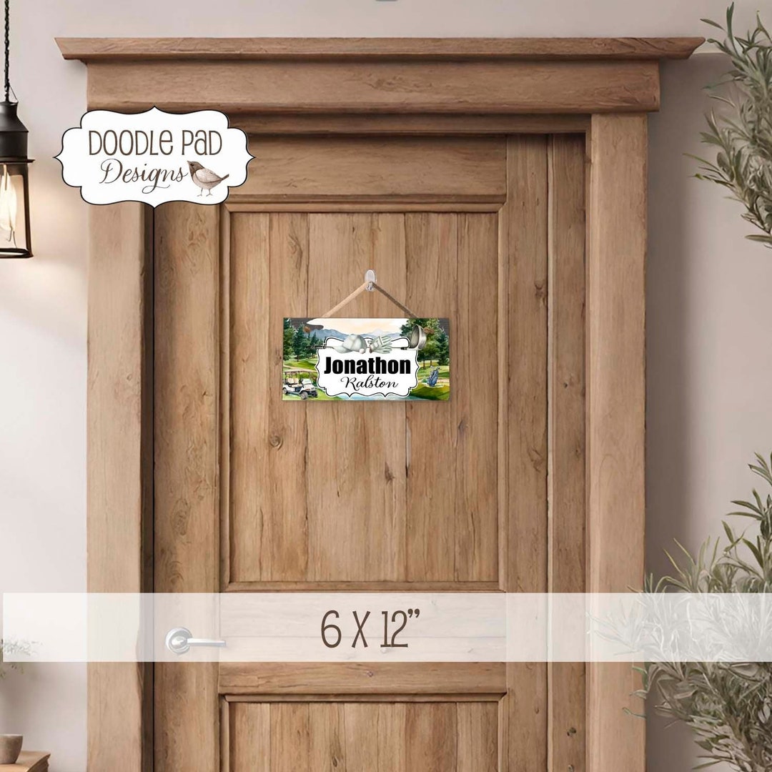 Assisted Living Door Sign, Golf Theme Door Sign, Senior Living Door ...