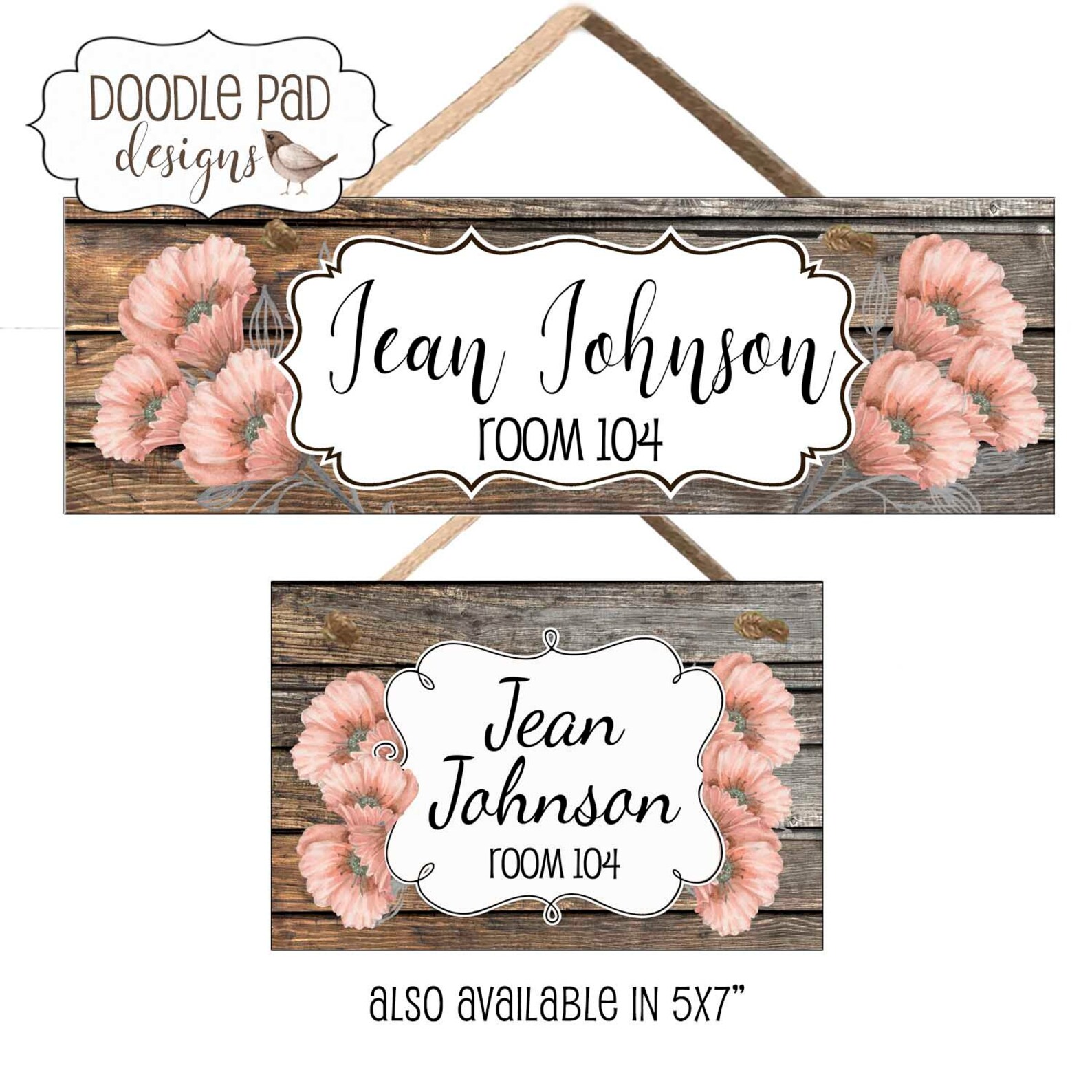 Personalized Door Sign Name Sign Name Door Hanger | Etsy