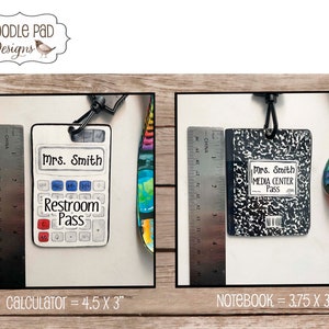 Personalized Hall Passes for Teachers, Teacher Appreciation Gift, Laser ...