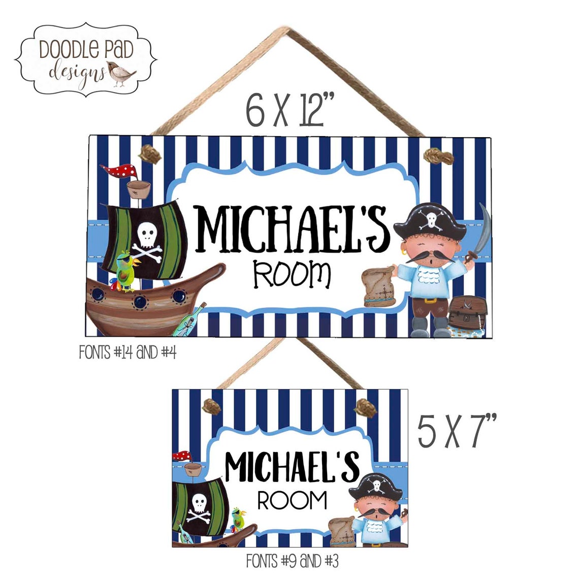 Pirate Door Sign Nursery Door Sign Kids Door Decor | Etsy