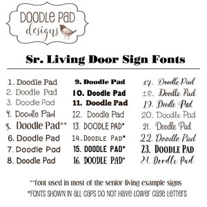 Personalized Round Door Sign for Assisted or Senior Living - Etsy