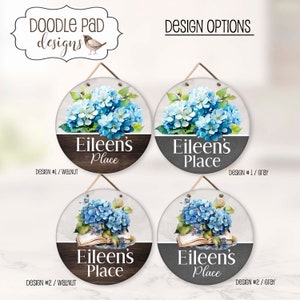 Personalized Round Door Sign for Assisted or Senior Living Apartment ...