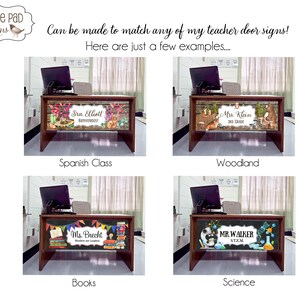 Teacher Desk Decal, Teacher Name Sign, Vinyl Classroom Decor, Removable ...