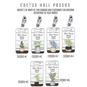 Personalized Hall Passes, Add-on Hall Passes, Various Themes - Etsy