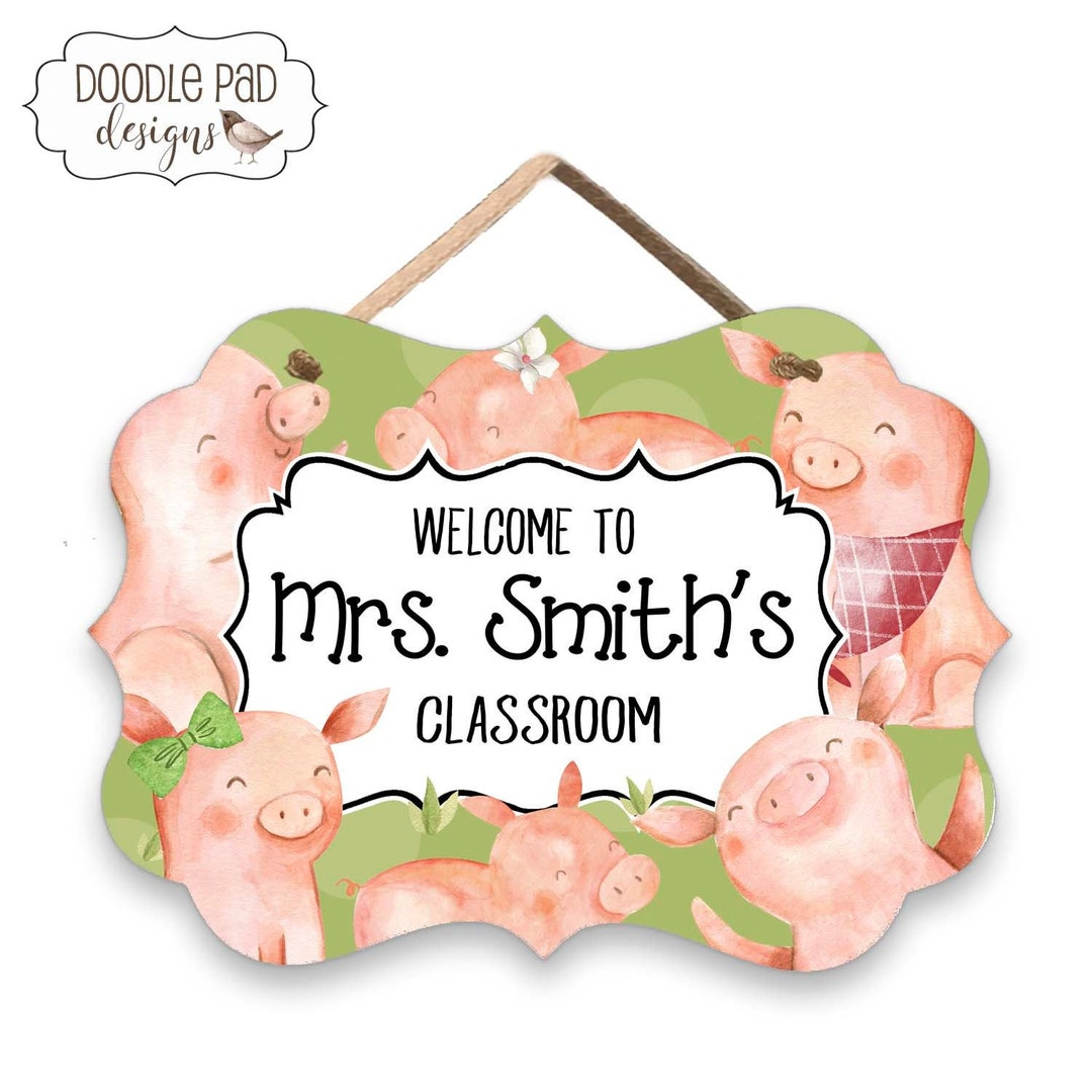 Pig Classroom Decor Teacher Gift - Etsy