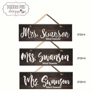 Personalized Classroom Decor Door Sign Faux Wood Farmhouse - Etsy
