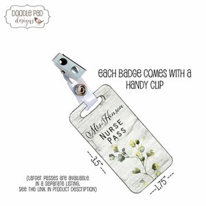 Personalized Classroom Decor, Botanical Theme Hall Passes Sign, Teacher ...